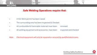 Hot work training - Welding and cutting based on IOGP | PPTX
