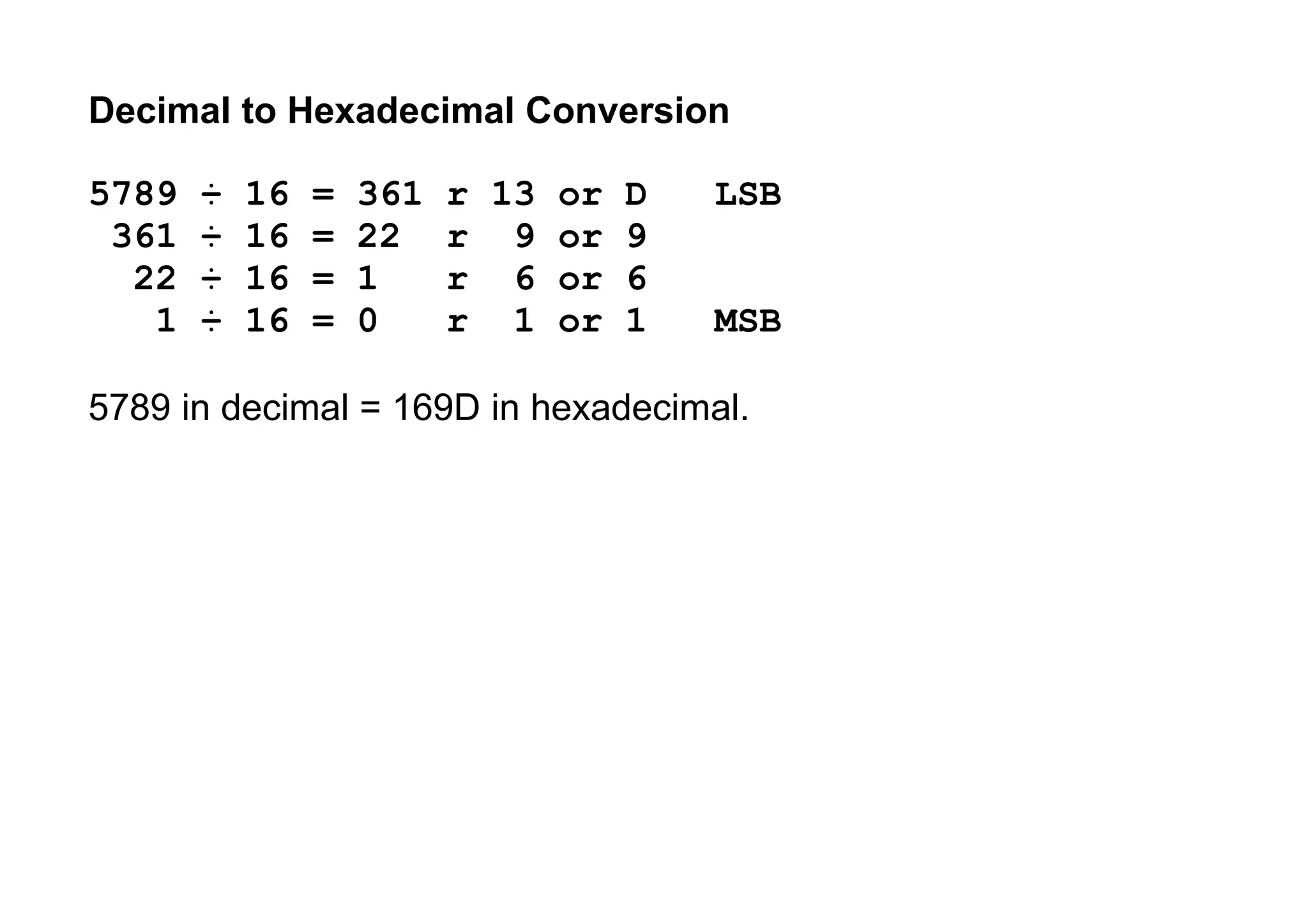 Decimal to Binary Conversion | PDF
