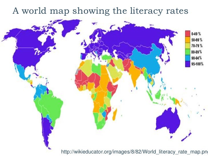 World Literacy Rate Map