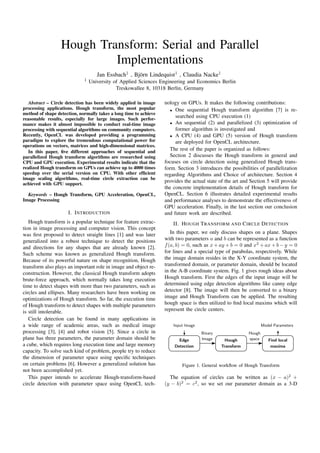 Hough Transform: Serial and Parallel Implementations | PDF
