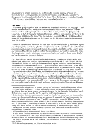 Hou Han Shu Chapter 117, Biography of the Western Qiang | PDF
