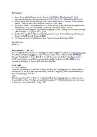 Hou Han Shu Chapter 117, Biography of the Western Qiang | PDF