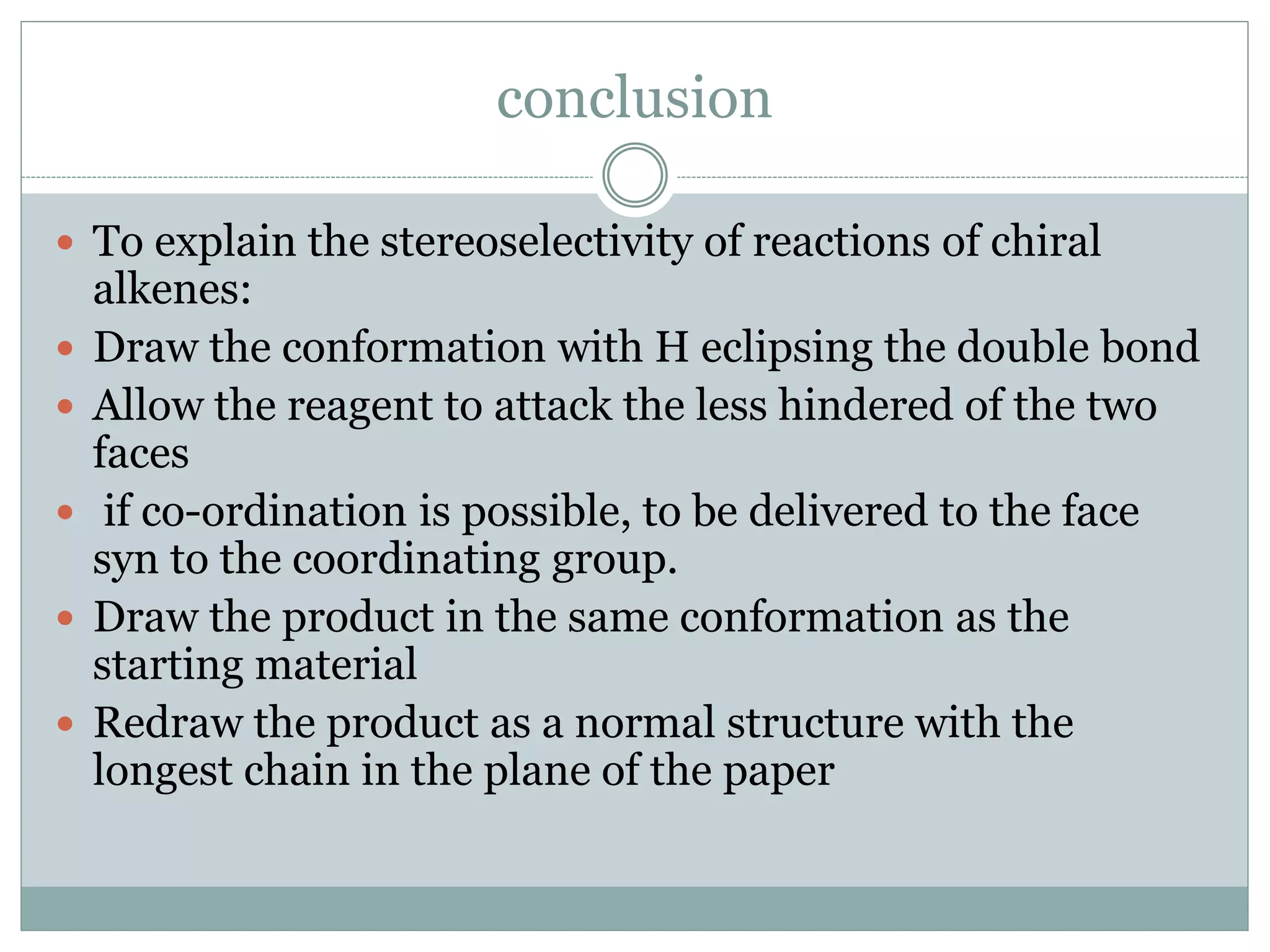 Houk model,diastereosectivity epoxydation | PPSX