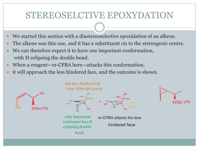 Houk model,diastereosectivity epoxydation | PPSX | Chemistry | Science