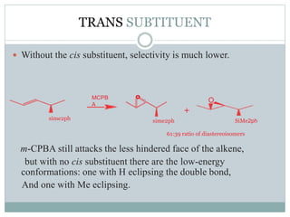 Houk model,diastereosectivity epoxydation | PPSX