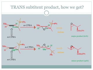 Houk model,diastereosectivity epoxydation | PPSX