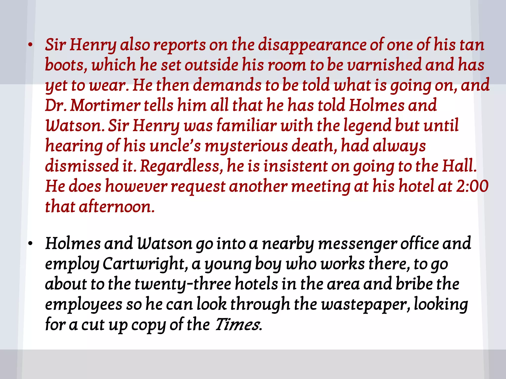 Hound of baskerville ppt 12 | PPT