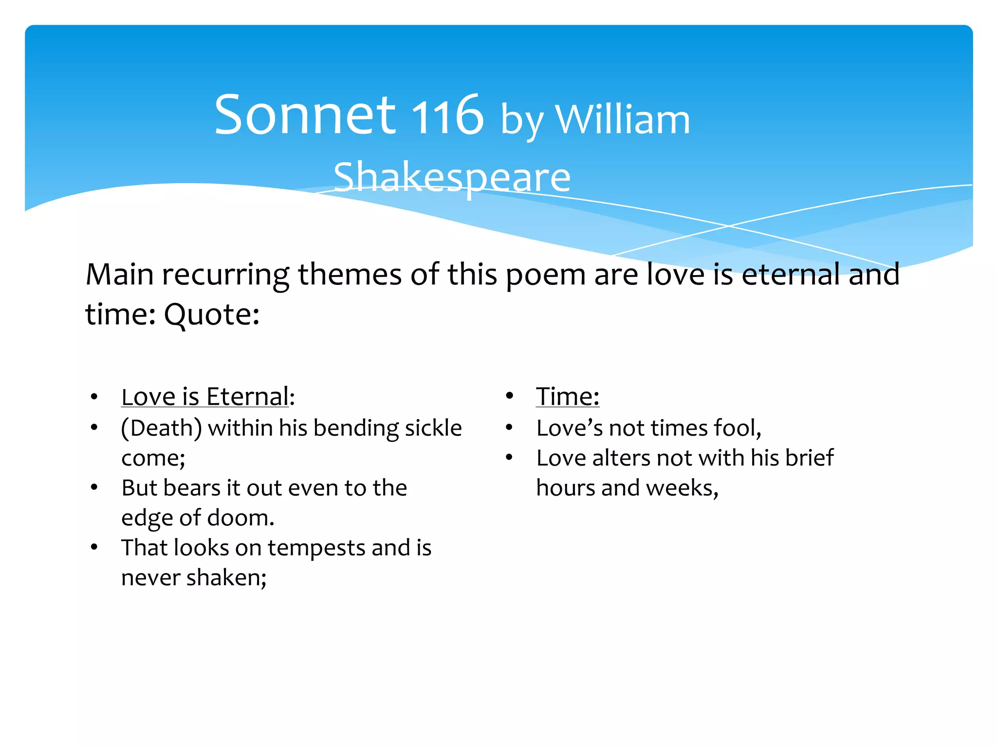 Hour+and+sonnet+116 | PPTX