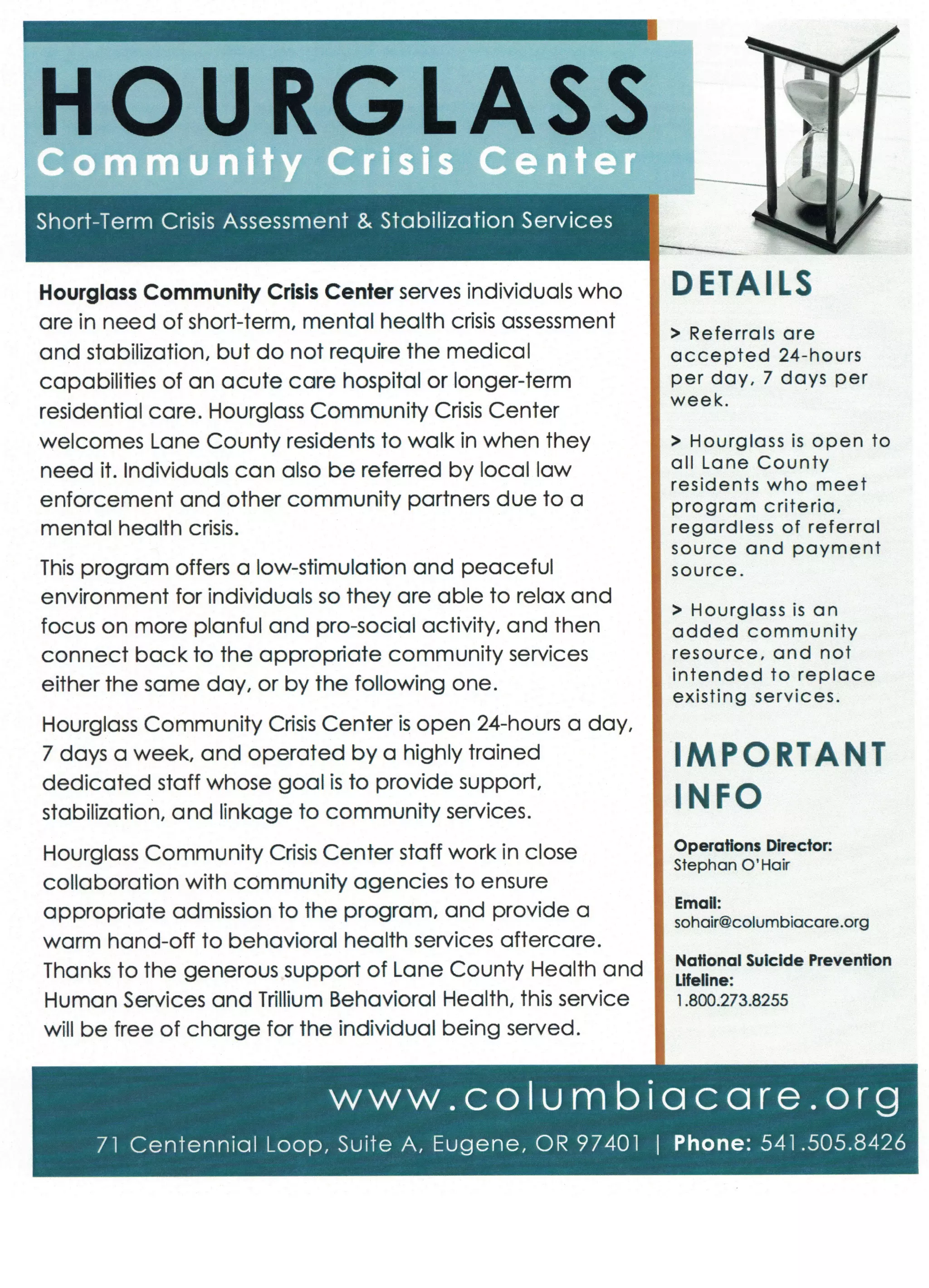 Hourglass Community Crisis Center | PDF