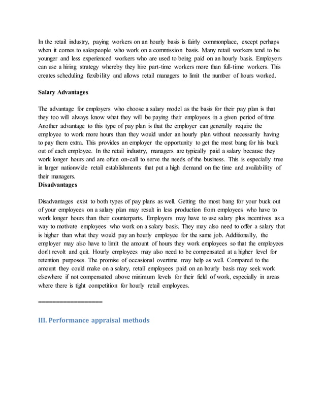 Hourly performance appraisal | DOCX