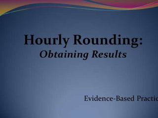 Hourly rounding | PPT