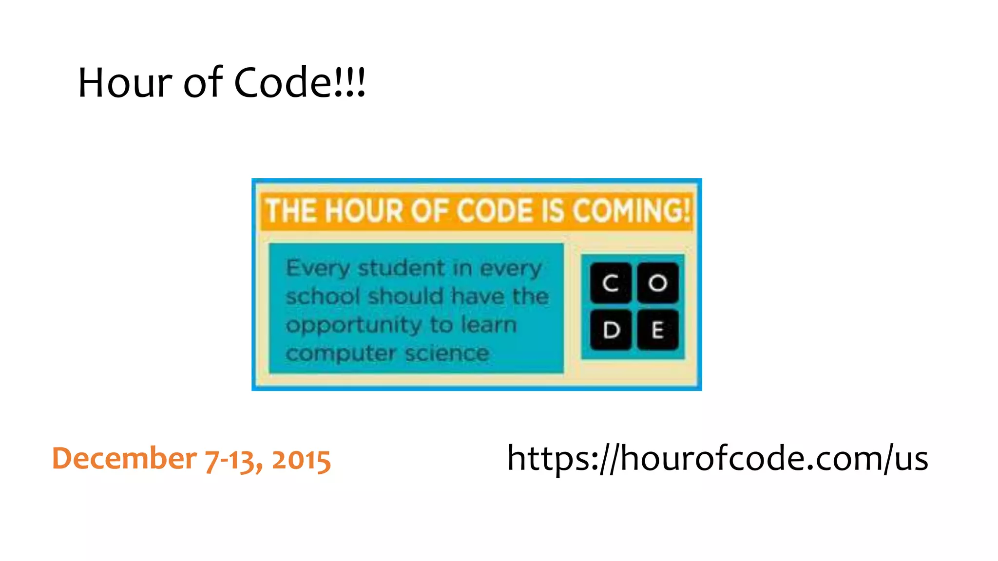 Hour of code | PPT