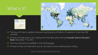 Beginning with Hour of Code at the Library | PPT