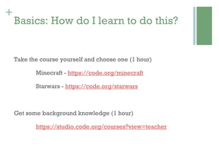 How to Run an 'Hour of Code' | PDF
