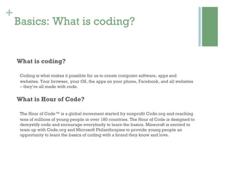 How to Run an 'Hour of Code' | PPT