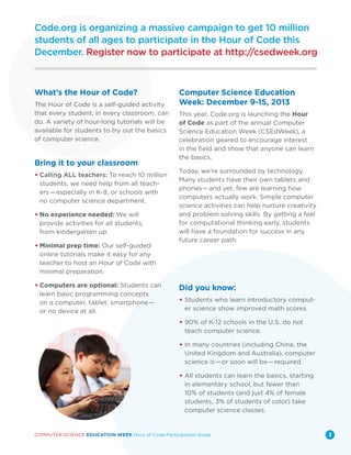 Hour of code handout for schools | PDF