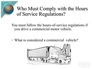 Hours of service regulations | PPT