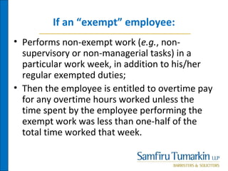 Hours of work and overtime | PPT