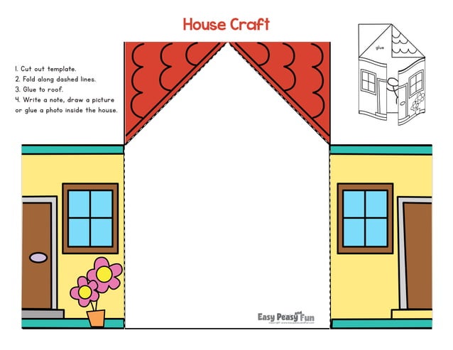 House-My-Family-Craft.pdf | Interior Decorating | Home & Garden