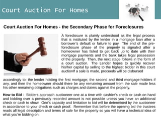 Foreclosure Guide | ODP