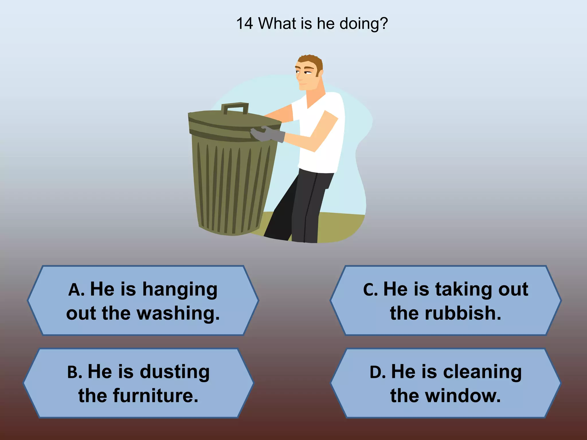 House Chores and Present Continuous Exercises | PPT