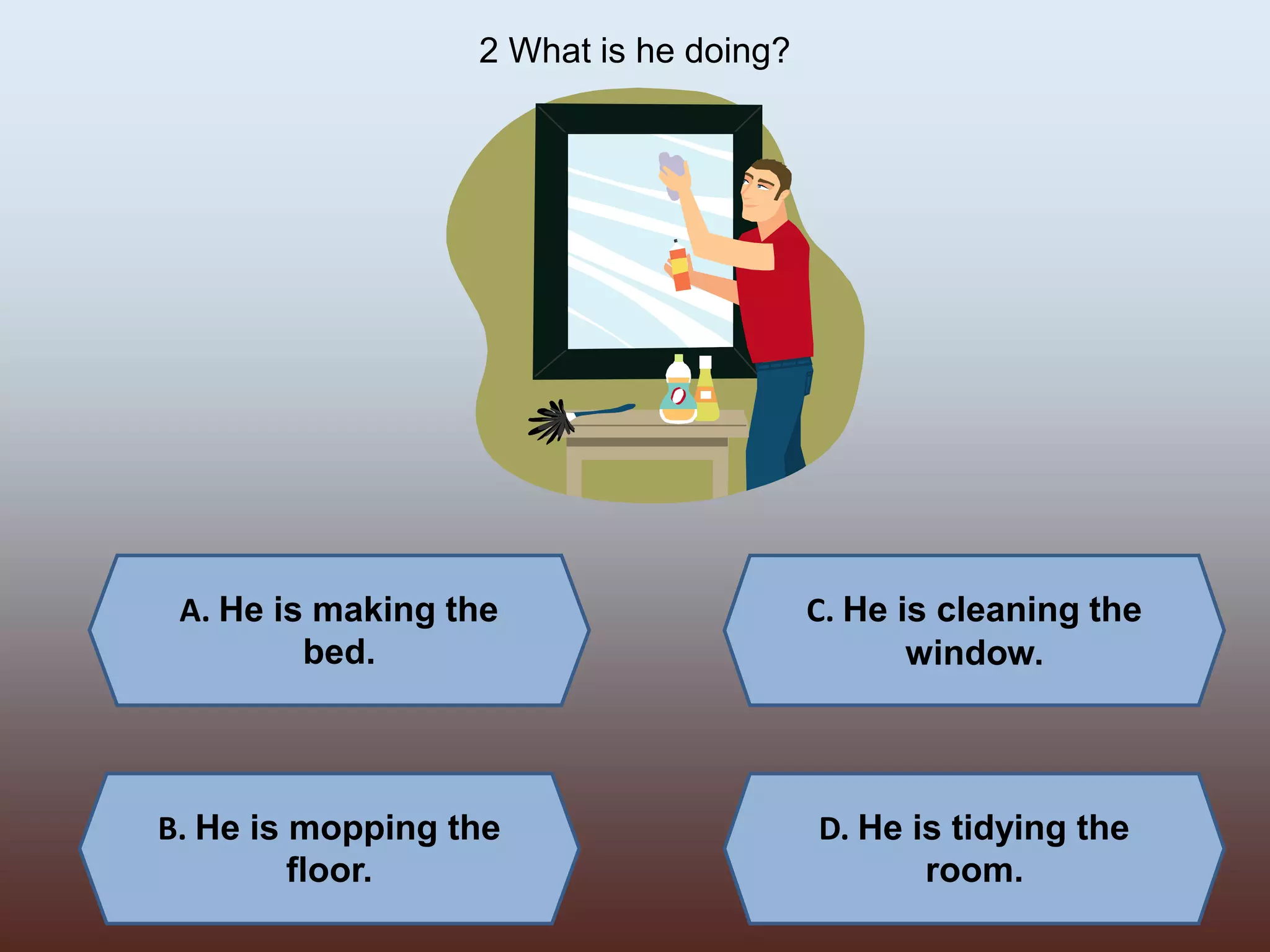 House Chores and Present Continuous Exercises | PPT