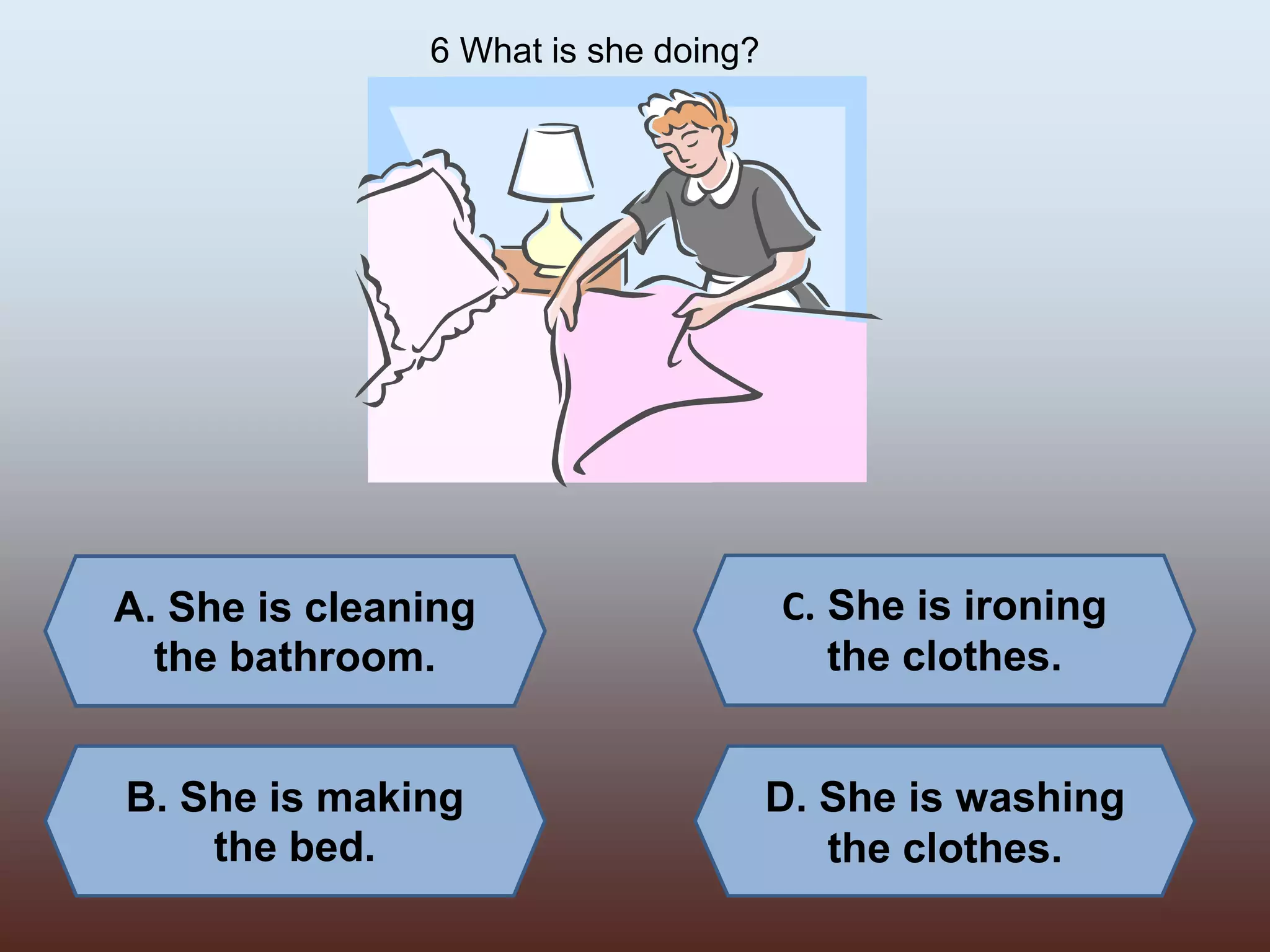 House Chores and Present Continuous Exercises | PPT | Bath and Shower ...