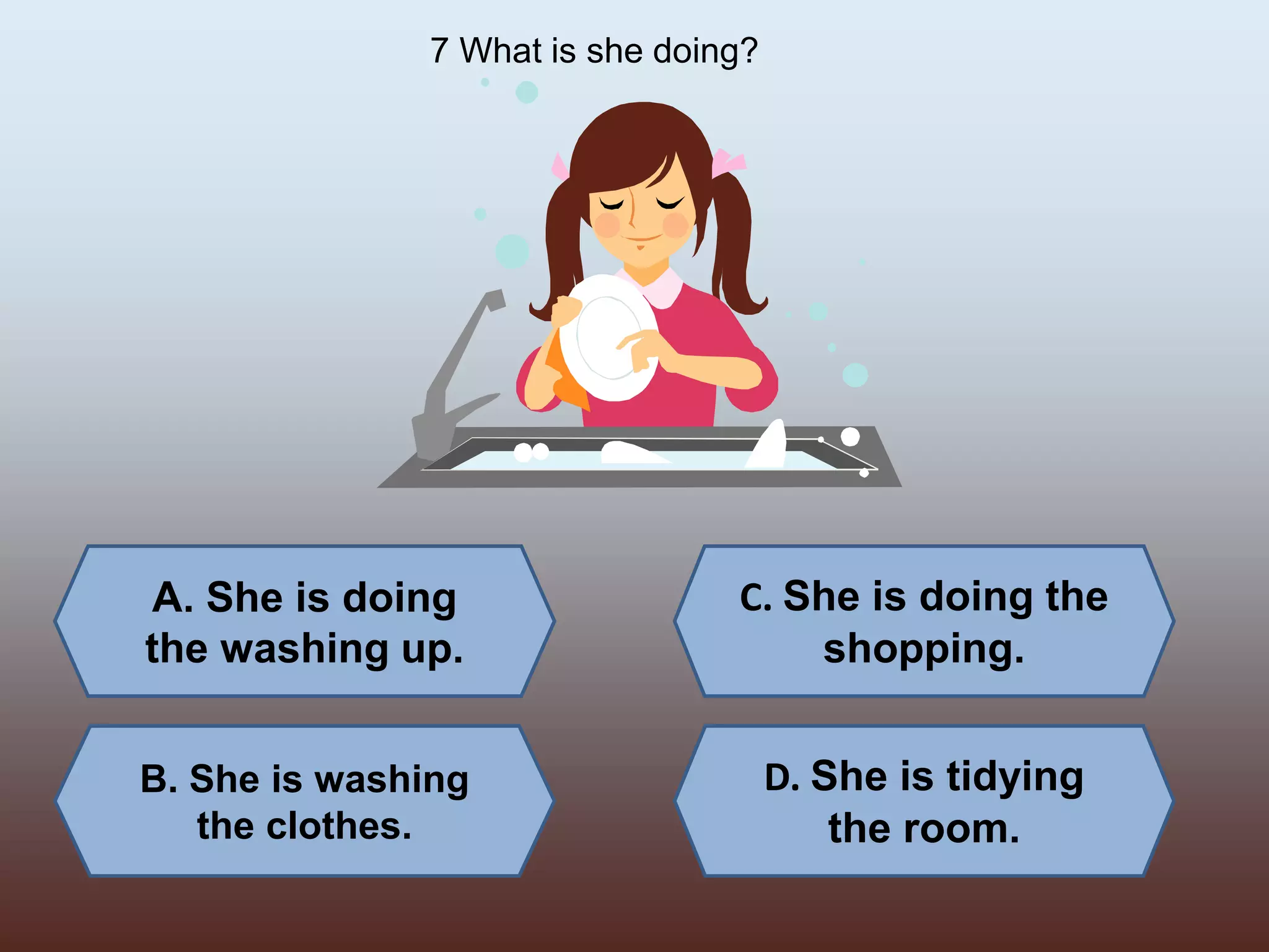 House Chores and Present Continuous Exercises | PPT | Bath and Shower ...