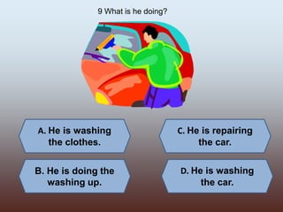 House Chores and Present Continuous Exercises | PPT