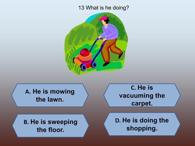 House Chores and Present Continuous Exercises | PPT | Bath and Shower ...