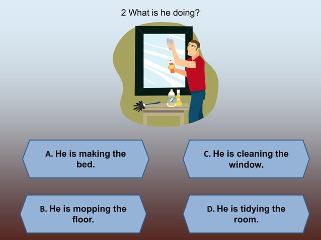 House Chores and Present Continuous Exercises | PPT | Bath and Shower ...