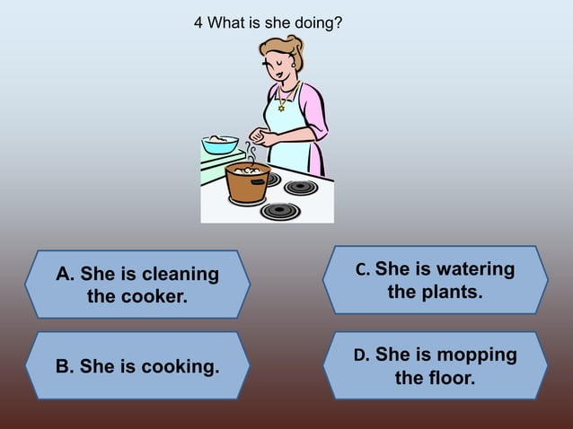 House Chores and Present Continuous Exercises | PPT | Bath and Shower ...