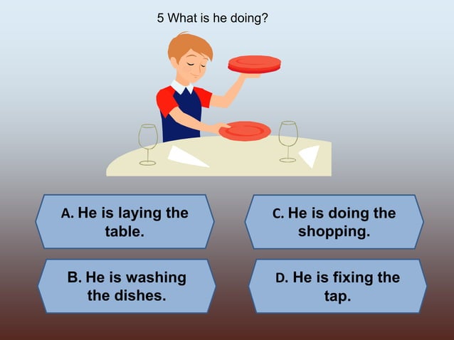 House Chores and Present Continuous Exercises | PPT | Bath and Shower ...