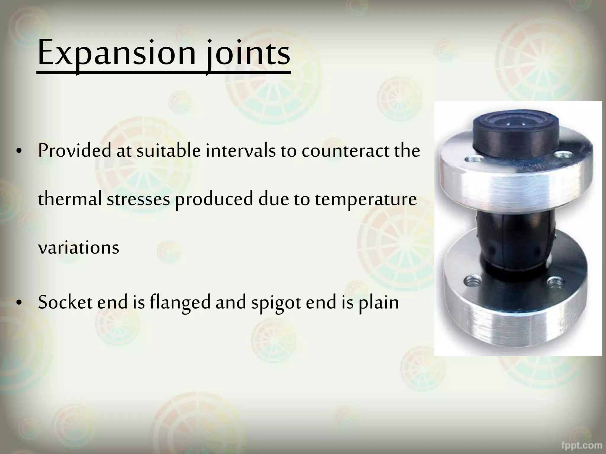 House connection from mains, laying and joints in pipes | PPTX