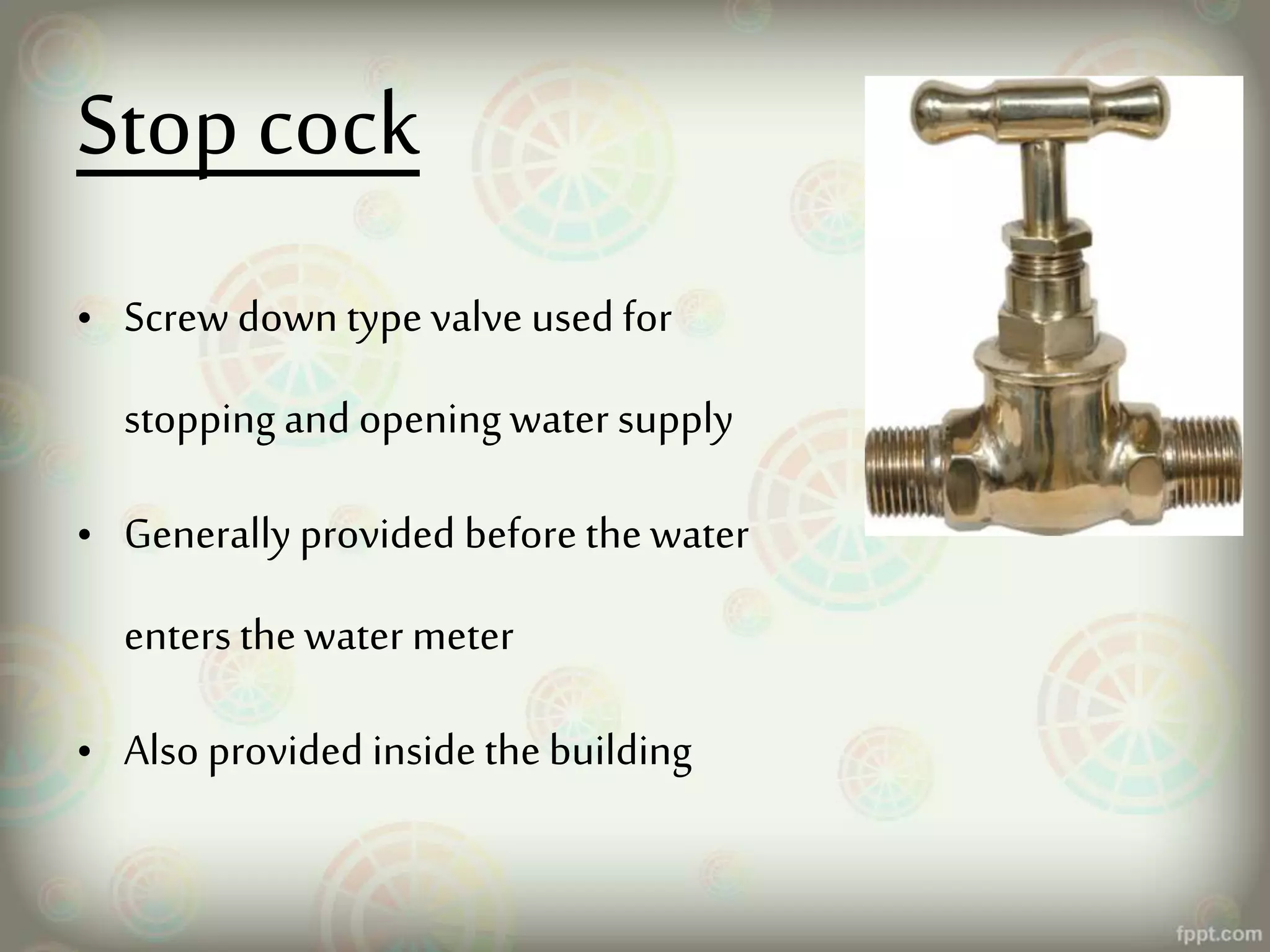 House connection from mains, laying and joints in pipes | PPTX