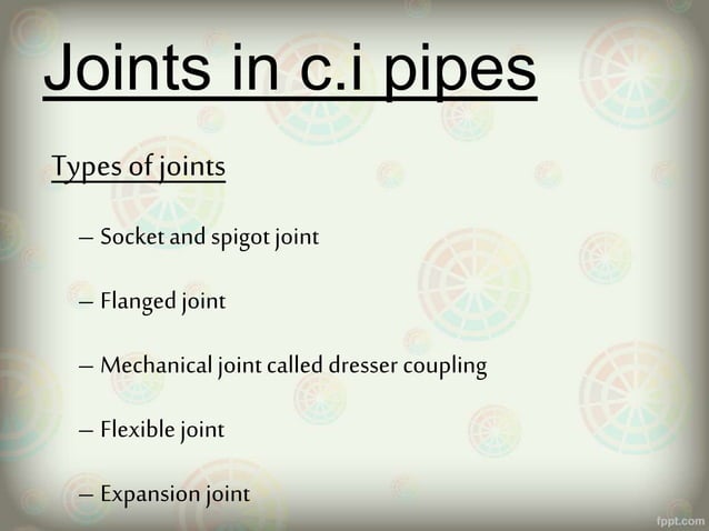 House connection from mains, laying and joints in pipes | PPTX | Water ...
