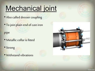 House connection from mains, laying and joints in pipes | PPTX
