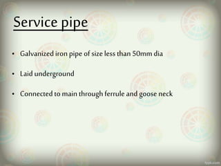 House connection from mains, laying and joints in pipes | PPTX