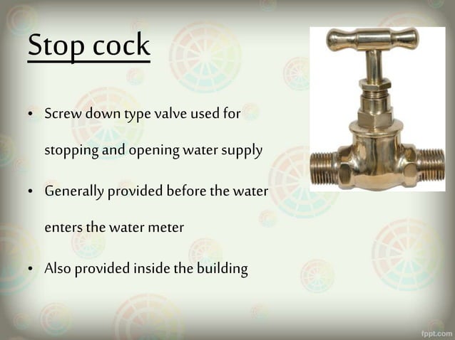 House connection from mains, laying and joints in pipes | PPTX | Water ...