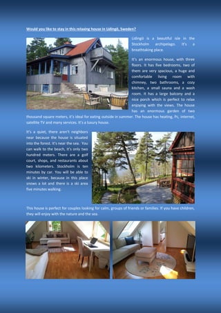 House descriptions int1ºe | PDF