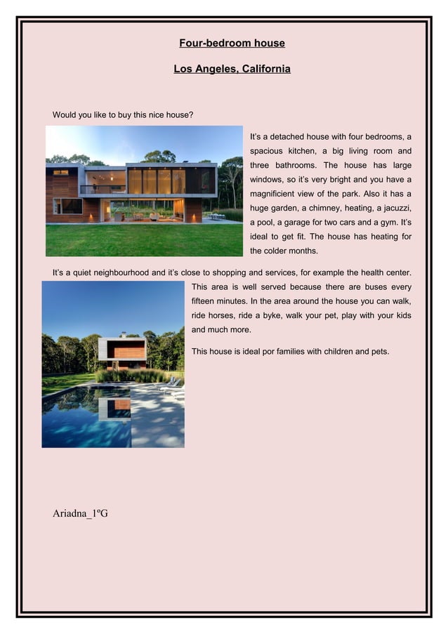 House descriptions int1ºe f_g | PDF