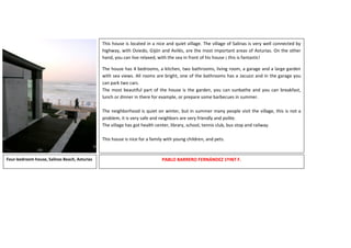 House descriptions int1ºf g | PDF | Houses | Real Estate