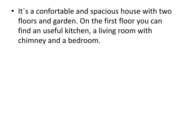 House descriptions int1ºf g | PDF | Houses | Real Estate