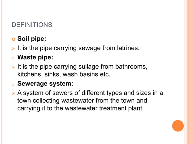 House drainage system | PPT