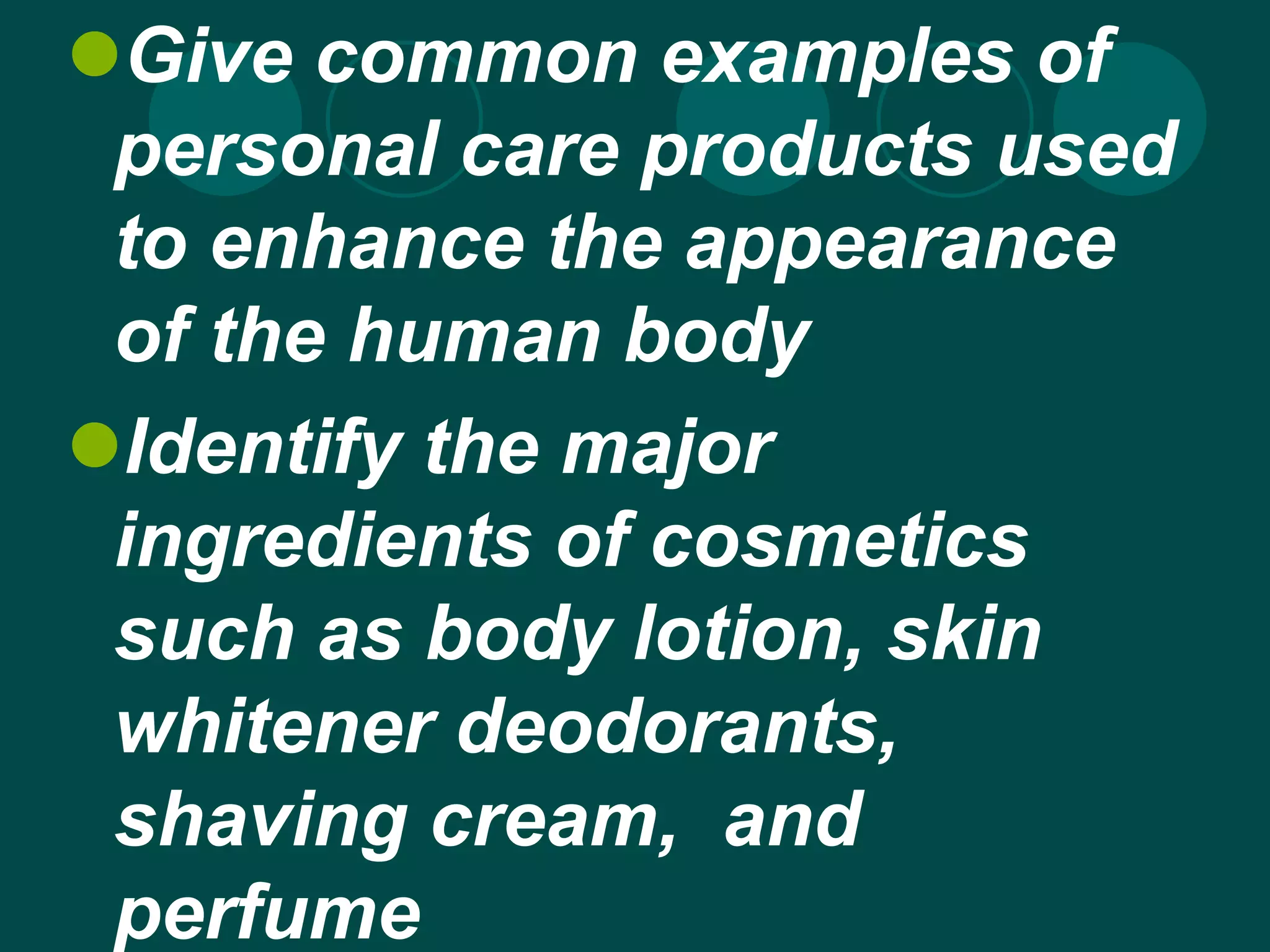 Household and personal care products | PPTX
