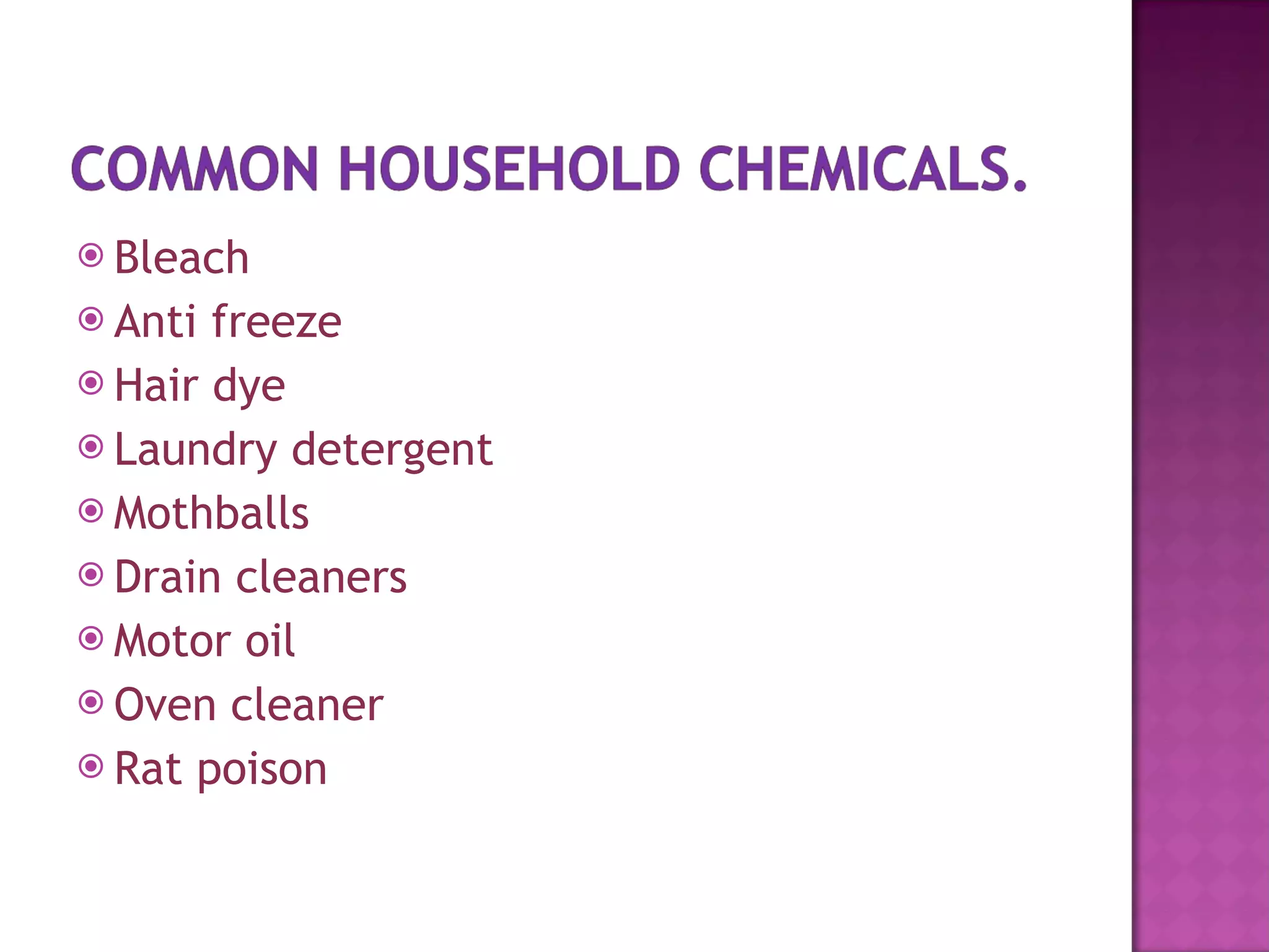 Household Chemicals | PPT