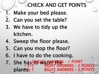 Household chores | PPTX