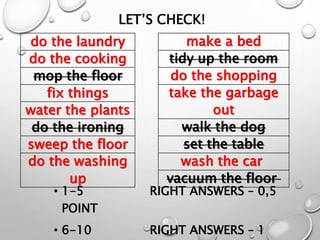 Household chores | PPTX