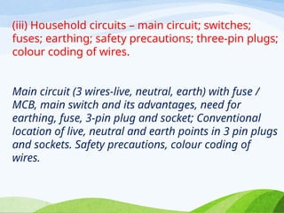 HOUSEHOLD CIRCUITS.pptx house hold circuits | PPTX