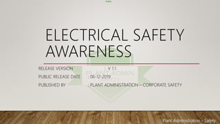Household electrical safety training public | PPTX
